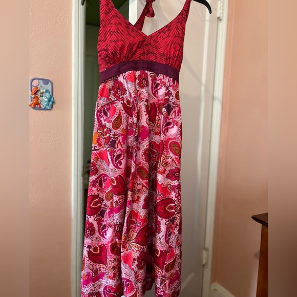 Athleta | Dresses | Athleta Pack Everywhere Floral Paisley Halter Beach ...